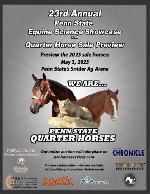 The 23rd Annual Penn State Equine Science Showcase and Quarter Horse ...